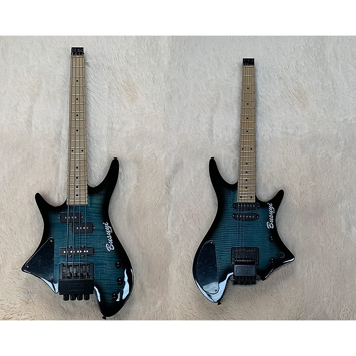 4 String Bass/ 6 String Lead Headless Tremolo Busuyi Guitar Right