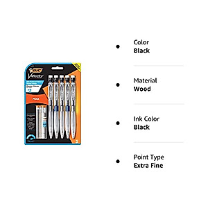 BIC MPMX5P51 Velocity Max Pencil, HB2, No. 2, 0.5 mm