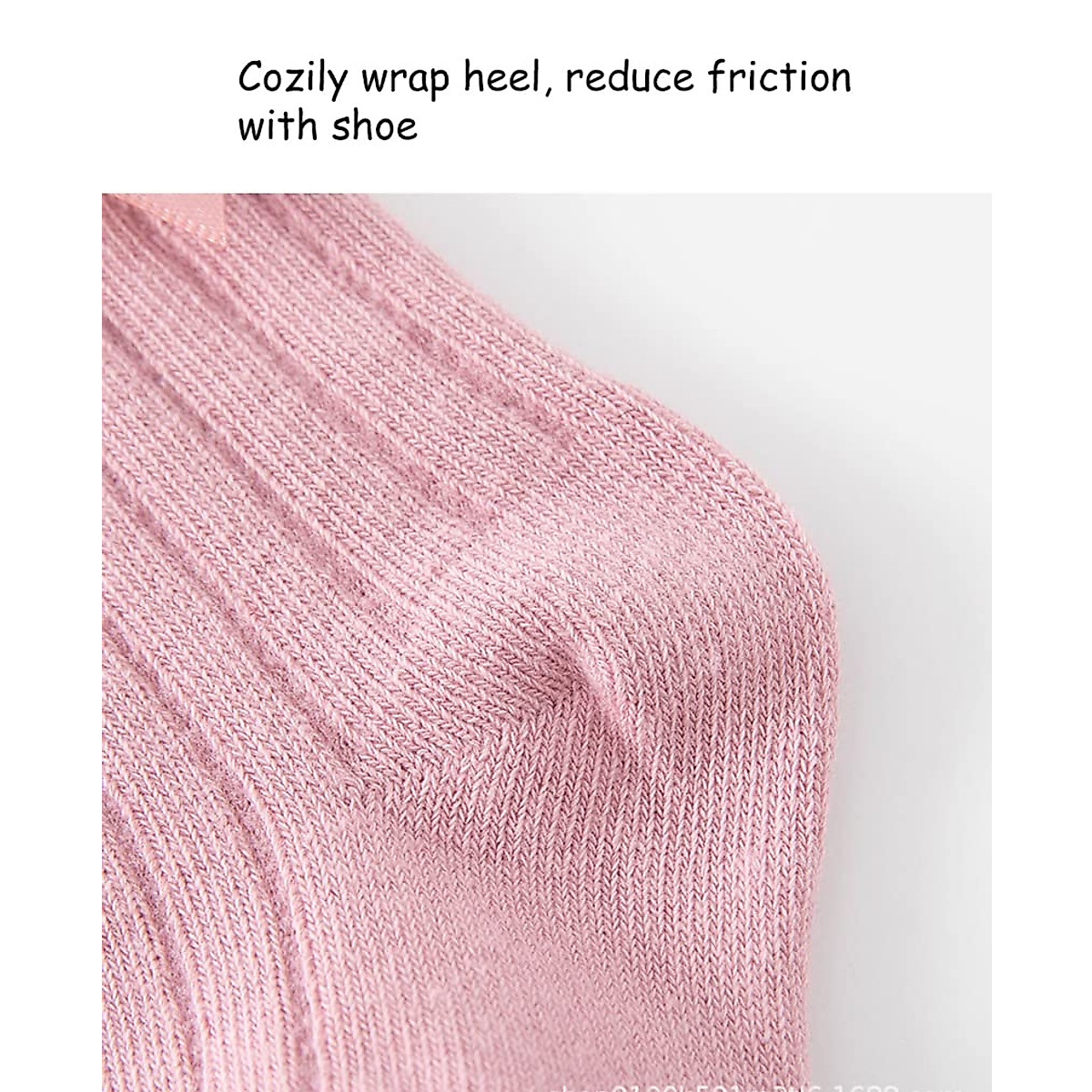 BEHELE Baby Girls Knee High Socks Toddlers Newborn Infant Bow Princess Dress Dance Knit Socks Tube Ruffled Uniform Stockings (0-6 Months)