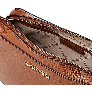 Michael Kors Women's Jet Set Crossbody Leather Bag, Luggage, Large