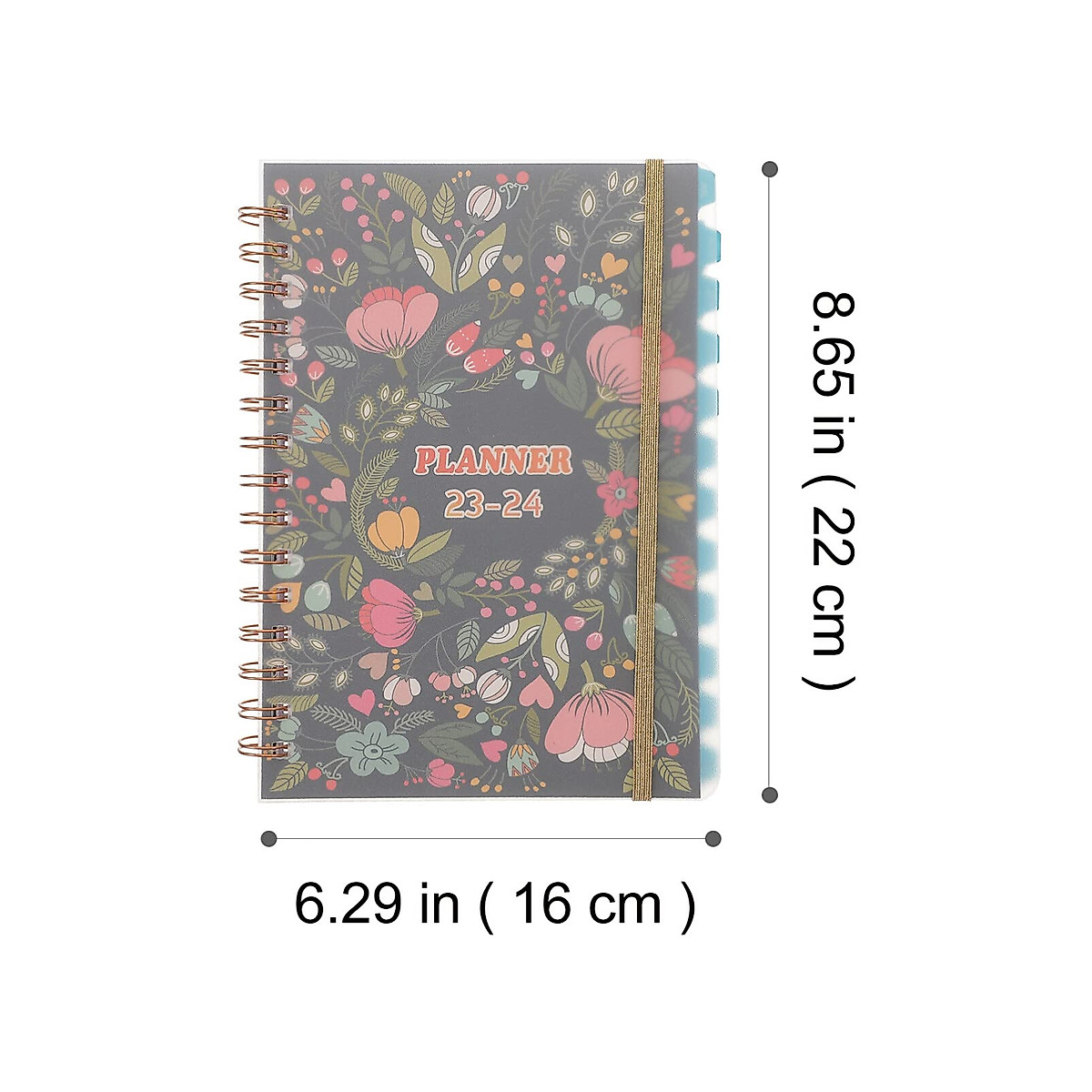 Cabilock 2023 Agenda Book Spiral Notepad Note Taking Notebook Work Notepad Floral Note Pads Planner Notebook Writing Journal Notebook Note Supplies Office Accessory Time Management Notepad