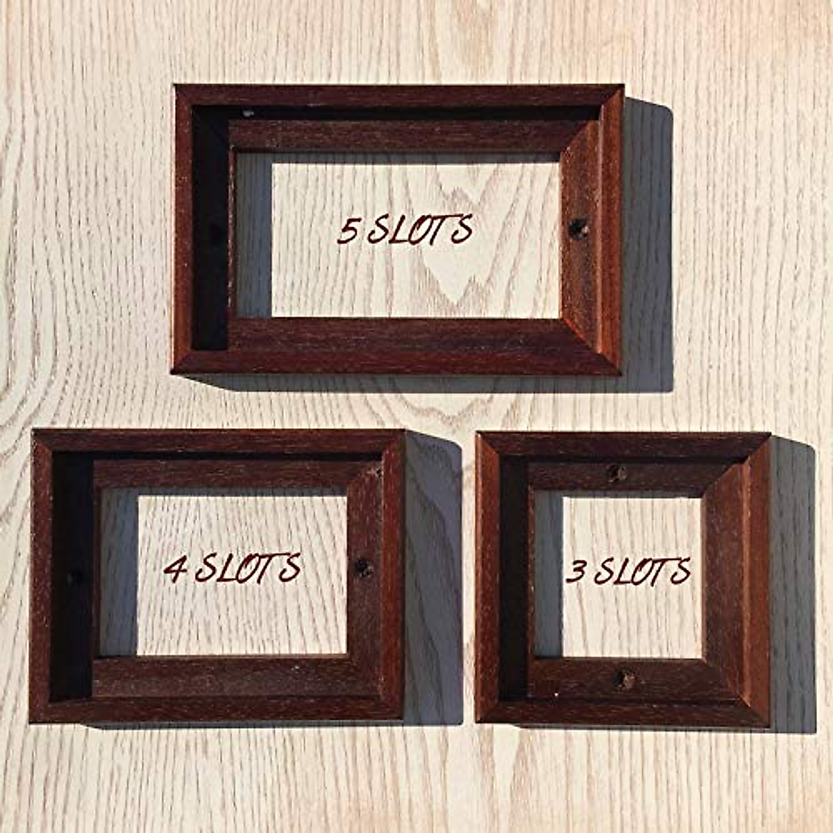 Handmade Brown Hardwood Frame For Tiles (4 Tile Hardwood Frame)
