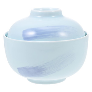 Hemoton 1pc Stew Pot Kitchen Supply Soup Bowl with Lid Noodles Bowl Ceramic Bowl with Lid Stew Cooking Pot Glass Pans Food Mini Clay Pots Glass Saucepan Onion Ceramics French