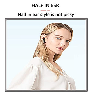 TECIGO Waterproof Wireless Headphones,5.3 Bluetooth Wireless Earplugs with Touch Control,Running Stereo e-Sports Game Headset with 10m Connection,Small Fuselage/Noise Reduction/Charging Box (Black)