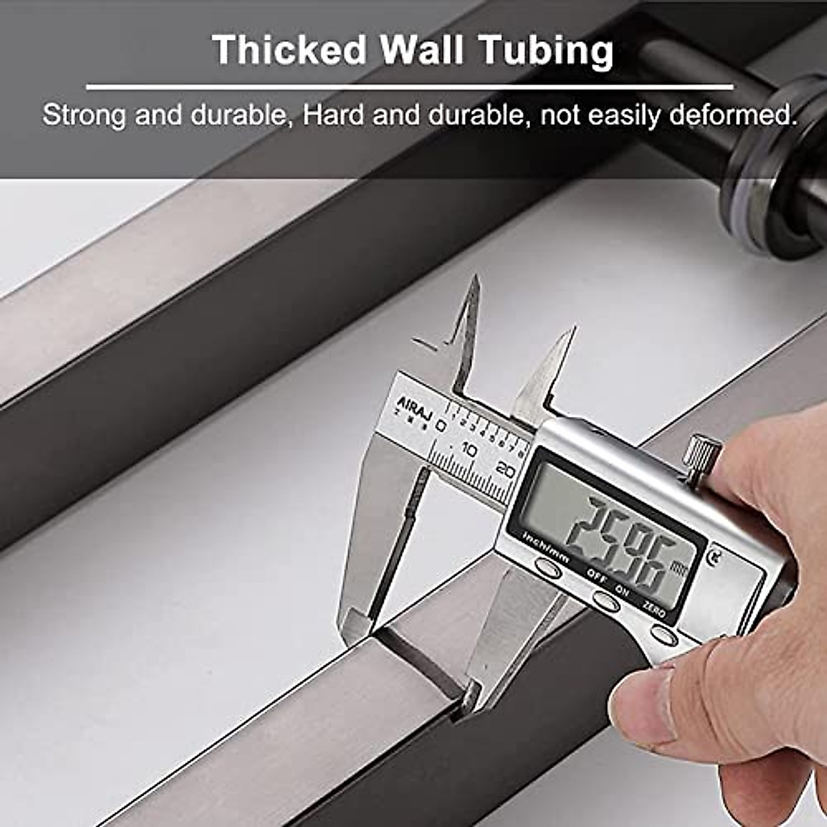 SUCHETA Door Hardware,Modern Push Pull Door Handle,H Shape Double Sided Stainless Steel Sliding Door Handle,Sliding Door Handle,for Steel,Aluminum and Glass Doors,9 Sizes (Size: 36cm x 60cm)