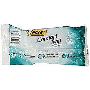 BIC Comfort Twin Disposable Razors, 2 Blades For a Smooth and Comfortable Shave, 10-Count