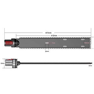 Flat brush Replacement for Cordless Vacuum Cleaners V7 V8 V10 V11 V12 V15 Flexible Crevice Tool Good for Corners and Gaps Cleaning
