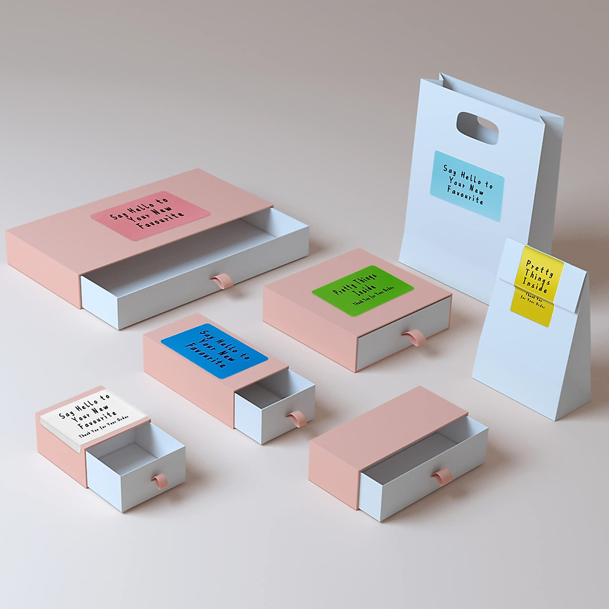 Hybsk 3x2 inch Direct Thermal Labels for Barcodes, Address, Compatible with Rollo Label Printer & Zebra Desktop Printers (3"x2",White)