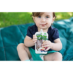 Sprout Organic Baby Food Toddler Power Pak Pouches Stage 4, Apple w/ Superblend Blueberry Plum, 4 Ounce Pouches (Pack of 12)