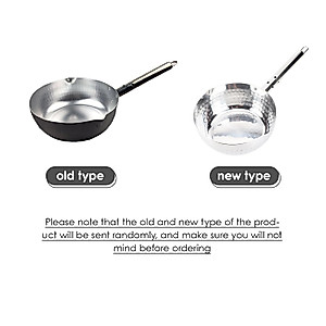 Japanese Saucepan, Aluminum Alloy Yukihira Saucepan with Stainless Steel Handle Nonstick Sauce Pot with Pour Spouts for Home Kitchen Cooking(7.9in)