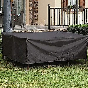 PLOEA Waterproof Garden Furniture Covers Dust-Proof Garden Furniture Cover Rattan Cover Outdoor Furniture Cover, 30 Sizes, Customizable (Color : Black, Size : 60x60x60)