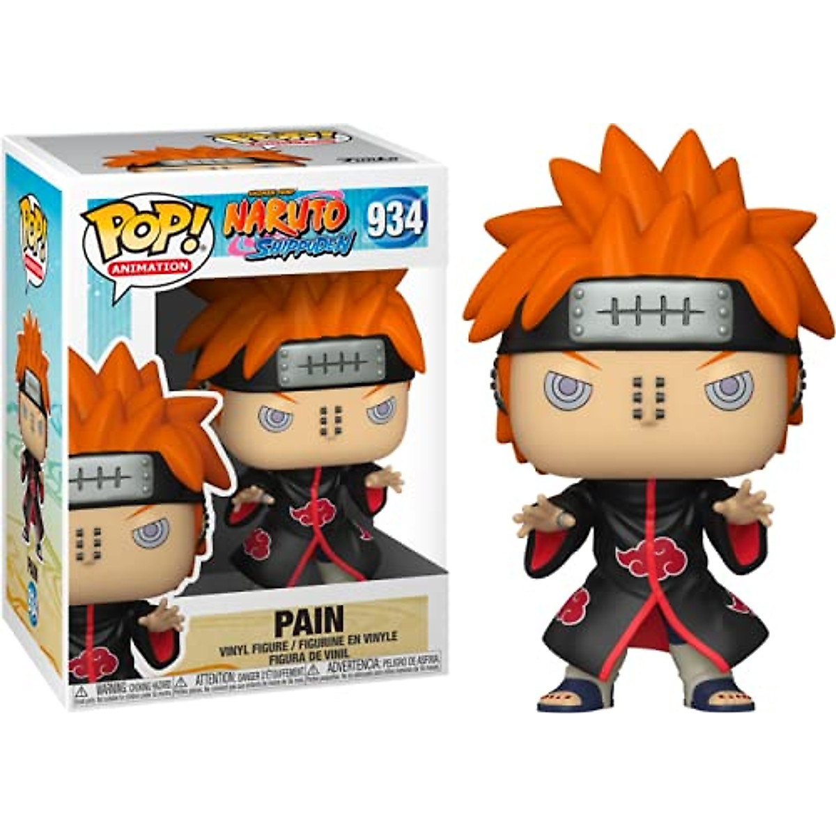 POP Naruto Shippuden - Pain Funko Pop Vinyl Figure (Bundled with Compatible Pop Box Protector Case), Multicolor, 3.75 inches