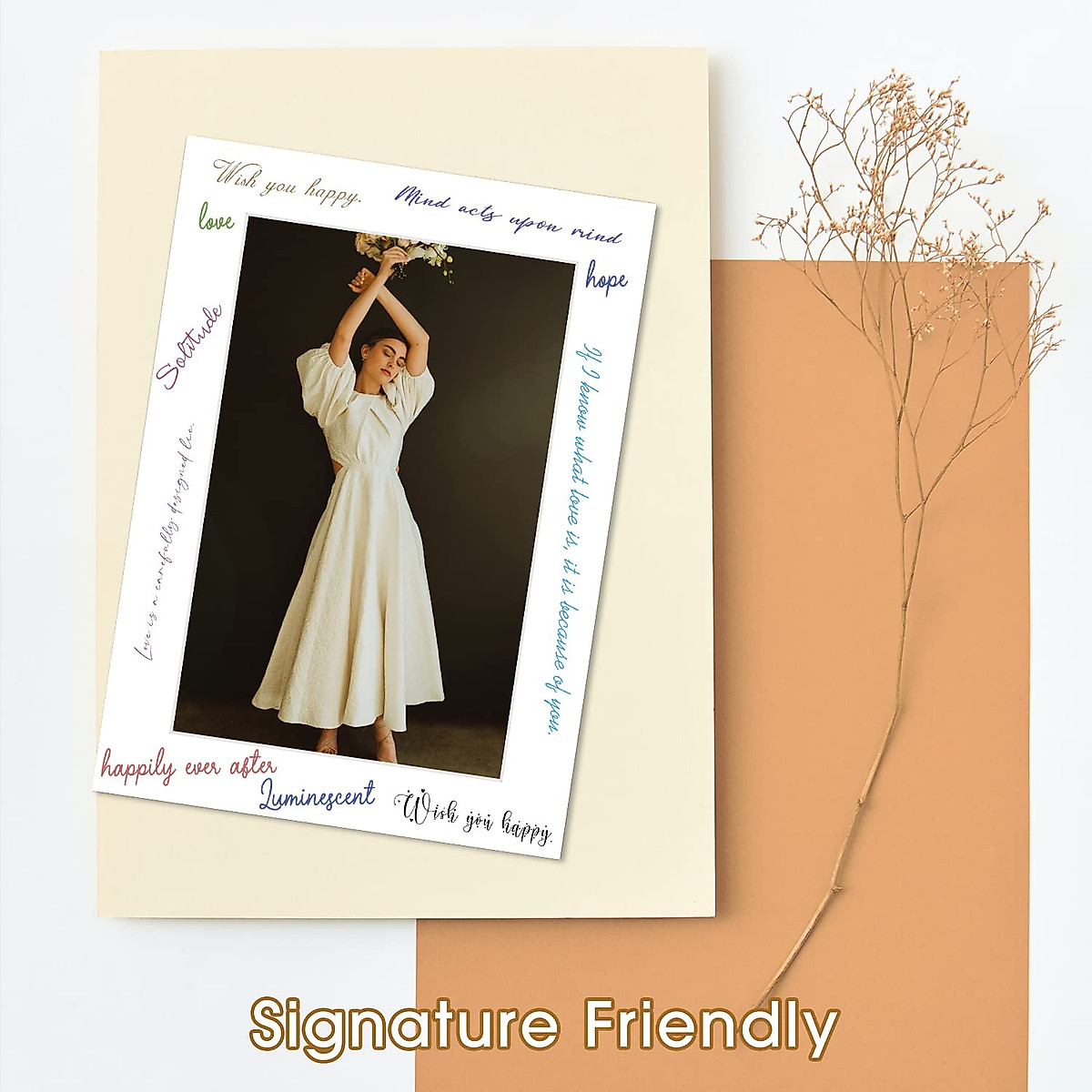 Golden State Art, 5x7 Backing Board Only - for Art, Photos, Print - 4-Ply - 50 Single Backing Boards (50 Pack)