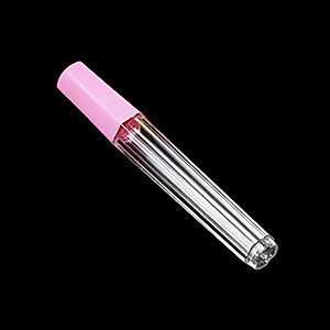 10pcs Clear Plastic Needles Storage Tubes Sewing Needle Container Holder Organizer with Cap 10cm Pink Sewing Case