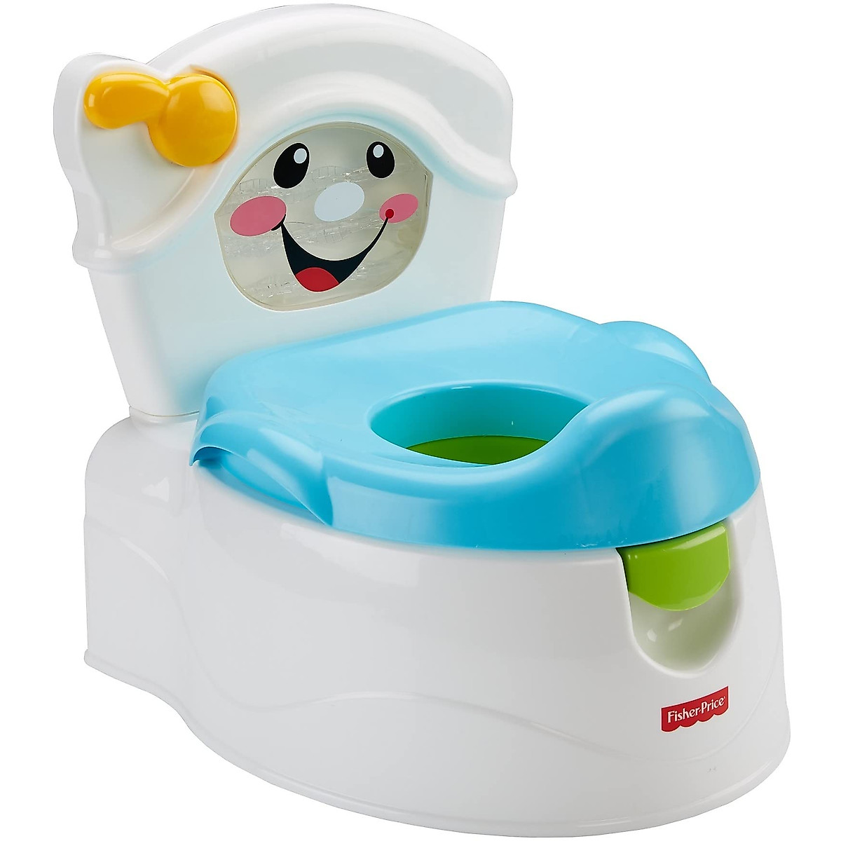 Fisher-Price Toddler Toilet Learn-to-Flush Potty Training Seat with Lights Sounds Phrases and Removable Potty Ring