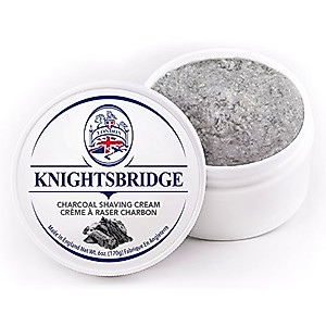 Knightsbridge Shaving Cream (Charcoal) 6.0 oz Made in England