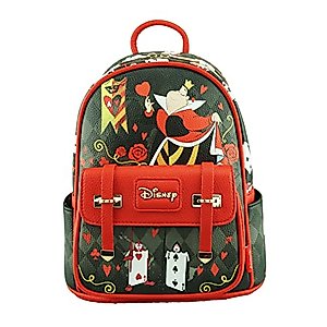 Wondapop Disney Queen of Hearts 11" Vegan Leather Fashion Mini Backpack