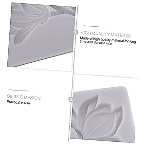 COHEALI Chocolate Molds 1pc Camellia Silicone Mold Cake Stencil Ring Making Tools Accessory Tray Resin Casting Charm Holder for Necklace Camellia Ornament Making Tool Camellia Epoxy Mold