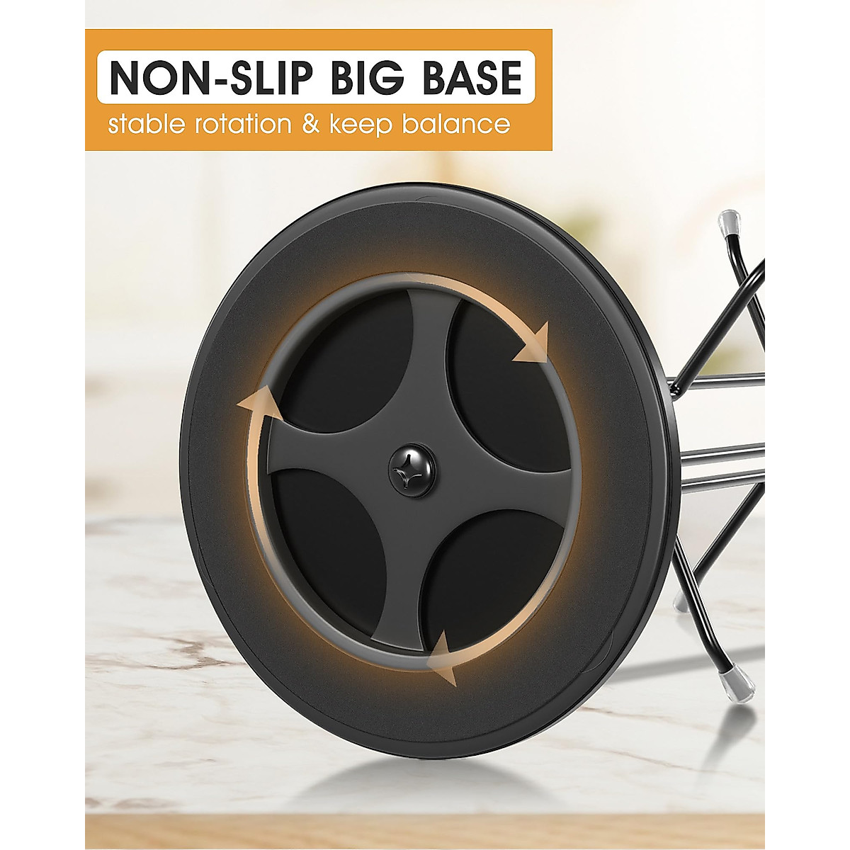 Bulado Mug Tree for Large Mugs, 360° Rotated Coffee Mug Holder, Metal Mug Tree for Counter Large Mugs 6, Coffee Cup Holder for Countertop for Easy Grab and Drop, Mug Stand for Coffee Bar Kitchen