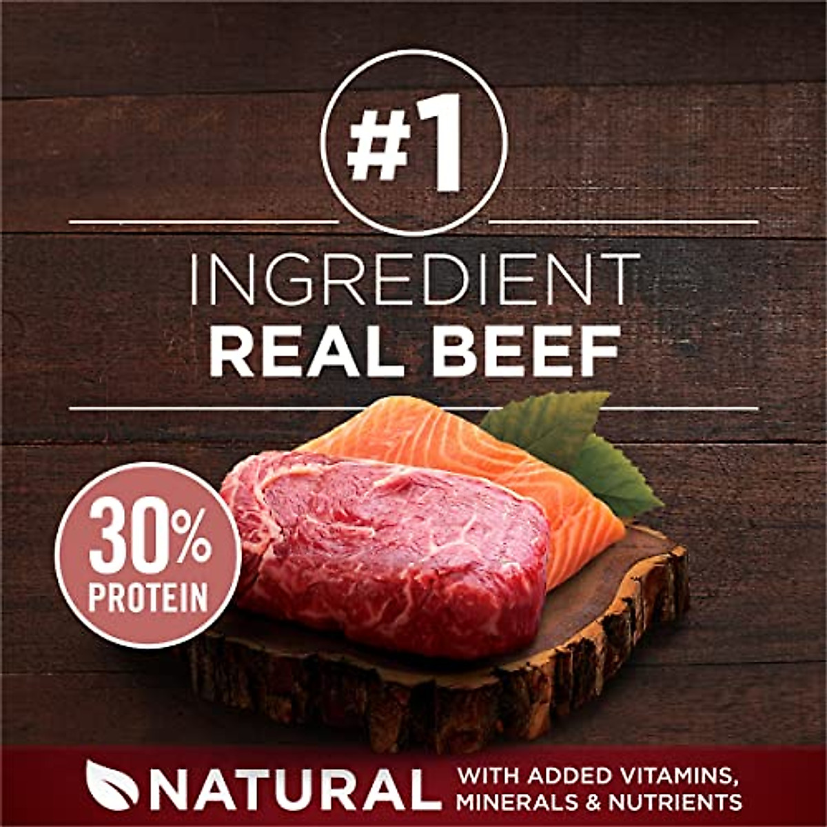 Purina ONE True Instinct High Protein Formula with Real Beef and Salmon Dry Dog Food - 15 lb. Bag