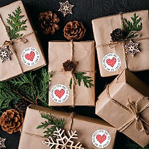 Littlefa 1.5” You are The Heart of My Business with Love Design Stickers,Bakeries Stickers,Handmade Stickers,Small Business Stickers, Envelopes Stickers, Gift Bags Packaging 500 PCS