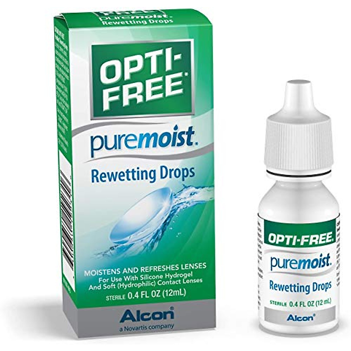 Alcon Opti-Free PureMoist Rewetting Drops 12 ml (Pack of 6)