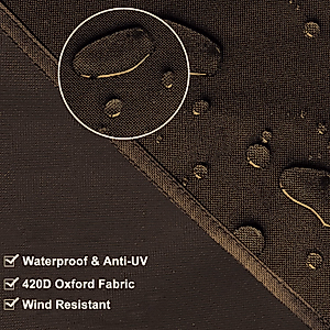 22Inch Grill Cover,Griddle Cover for Blackstone 22In Griddle -Brown 420D Oxford with Silver Liner Heavy Duty Waterproof Canvas Flat Top Gas Grill Cover