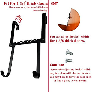 Fabias Over The Door Ironing Board Hanger, Especially for 1 3/4" Thick Doors (Without Basket)