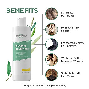 Biotin Conditioner for Hair - Hair Conditioner with Biotin, Not your Routine Shampoo and Conditioner for women Hair Loss. Use our Biotin Shampoo and Conditioner for thinning hair - Pureauty Naturals