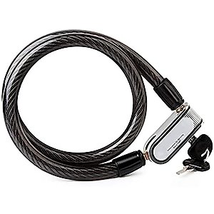 Steel Cable Lock Bicycle Lock Anti-Theft Lock, Alloy Steel Lock, 80Cm Long, Suitable for Mountain Bikes, Motorcycles, Electric Cars, Gates