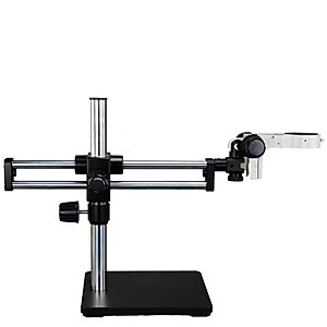 OMAX Dual-Bar Ball Bearing Boom Stand for Stereo Microscopes with Standard 76mm Ring Rack