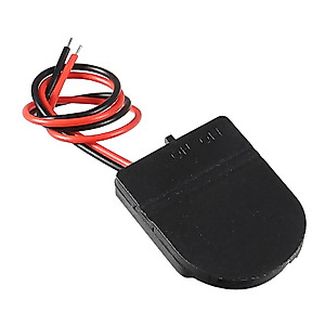 Diitao 25PCS Battery Holder Coin Cell Holder, 1 x 3V CR2032 Battery Holder,Button Battery Holder with On Off Switch (25PCS Black)