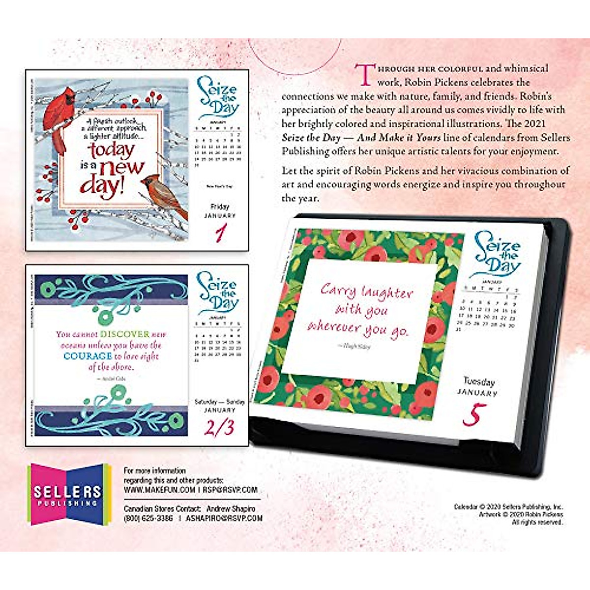 2021 Seize the Day Boxed Daily Calendar