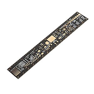 Multifunctional PCB Ruler, Engineering Scale Printed Circuit Board Ruler Measuring Tool 15cm/6.3inch