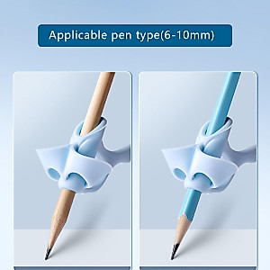 4 Pieces Pencil Grips Trainer for Both Left-Handed and Right-Handed, Kids Handwriting Aid Correction Tool for Preschool Homeschool Kindergarten Classroom