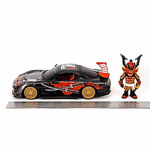 Jada Toys Lab Monkeys 1993 Mazda RX-7 with Saru Figure - 1:24 Diecast Car - Collectible Car Model - Premium Details, Limited Artist Edition - Collector Toys for Adults