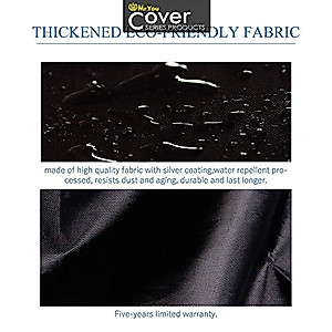 Universal Generator Cover fit for Most Generators 5500-15000 Watt - 28x38x30 inch(Black)