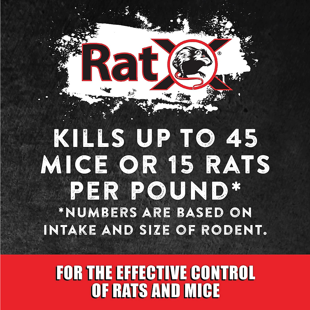 RatX Throw Packs- for All Species of Rats and Mice Safe Around Pets