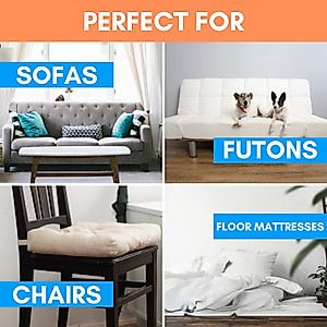 Mattress Slide Stopper | Anti-Slip Grippers to Prevent Sliding | Futon & Mattress Pad for Twin Size | Keep Mattress Topper Secure & in Place