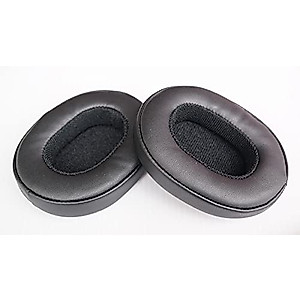 V-MOTA Earpads Compatible with Skullcandy Crusher Bluetooth, Crusher Evo, Crusher ANC, Hesh 3 Wireless Headphones,Replacement Leather Cushions Repair Parts (1 Pair) (Black)