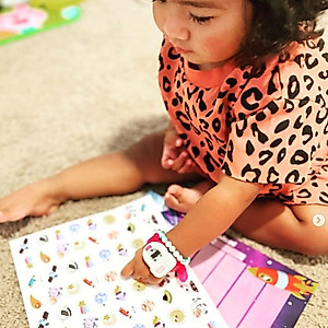 Potty Time:The Original Potty Watch|Water Resistant,Toilet Training Aid,Warranty(30|60|90 Min Auto Timers w/Music & Flashing Lights for Fun & Gentle Reminders) Orange, Space Sticker Chart+Battery Kit