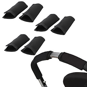 Pssopp Soft Wraps Car Seat Straps, Baby Stroller Handle Cover Baby Stroller Armrest Handle Sleeve Cover Car Seat Strap Shoulder Strap Covers