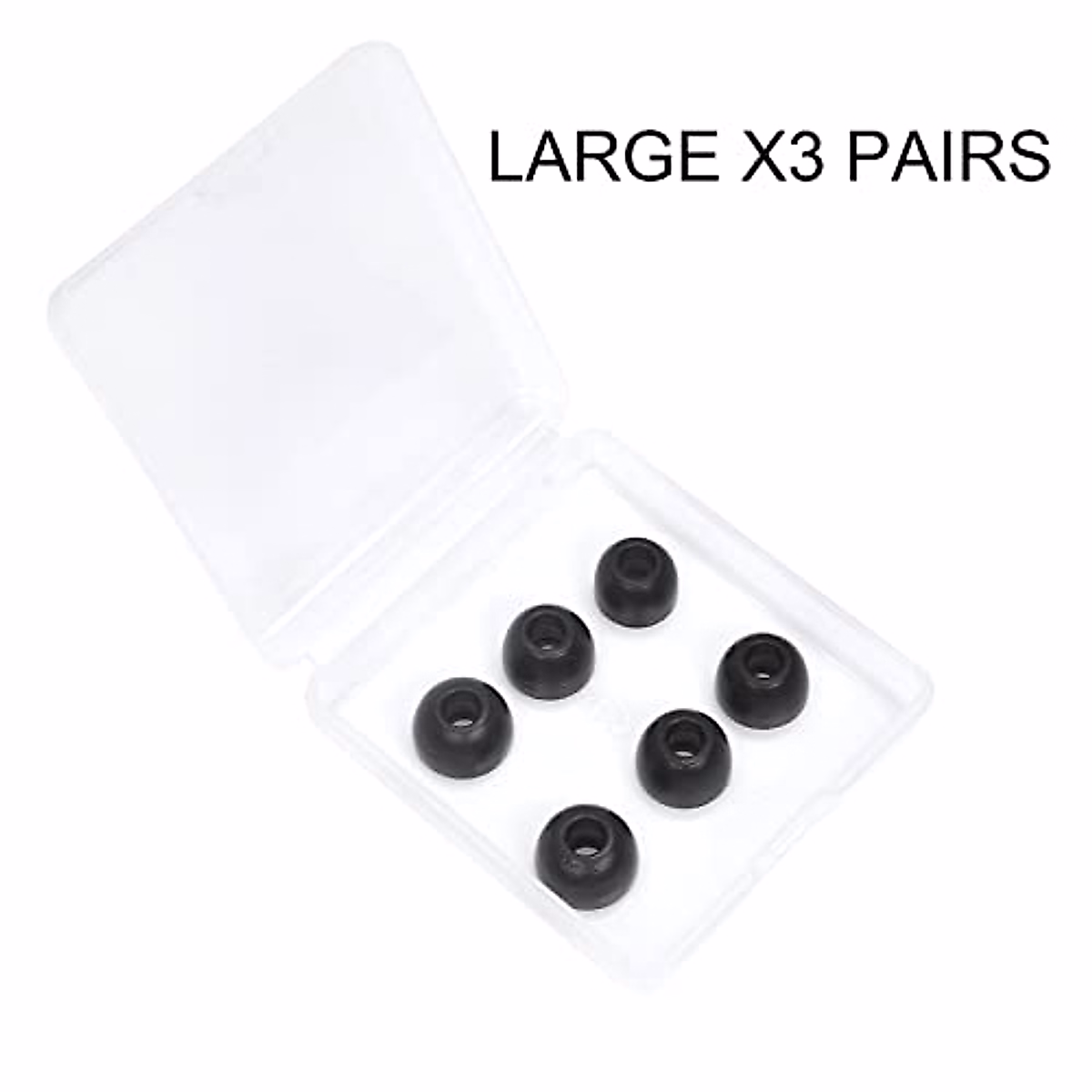 Earbuds Memory Foam Eartips Tips Compatible with Anker Life P2 P3 A2 A1 DOT2 Liberty air x/air 2 / air 2 pro/air 3 pro / 2 PRO sunsang Galaxy Buds Plus/Galaxy Buds/Elite 75t 65t (Large)