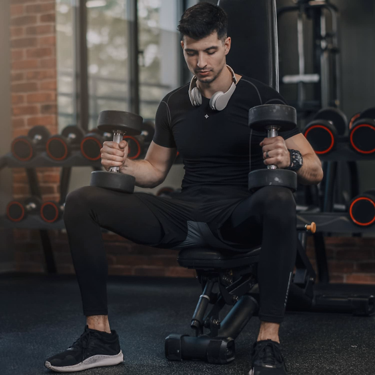 Milin Naco Compression Shirts for Men Short Sleeve Compression T Shirts Mens Compression Undershirts UPF 50+ Rash Guard