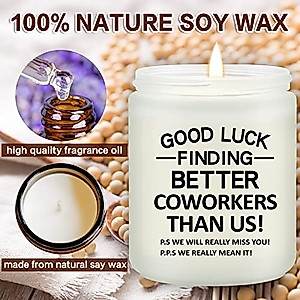 Volufia Going Away Gift for Coworker - Coworker Leaving Gifts for Women - Goodbye, Farewell, New Job Promotion, Good Luck Gift for Colleagues, Boss, Women, Men, Friends - Lavender Scented Candles