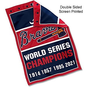 WinCraft Atlanta Baseball Double Sided Garden Flag