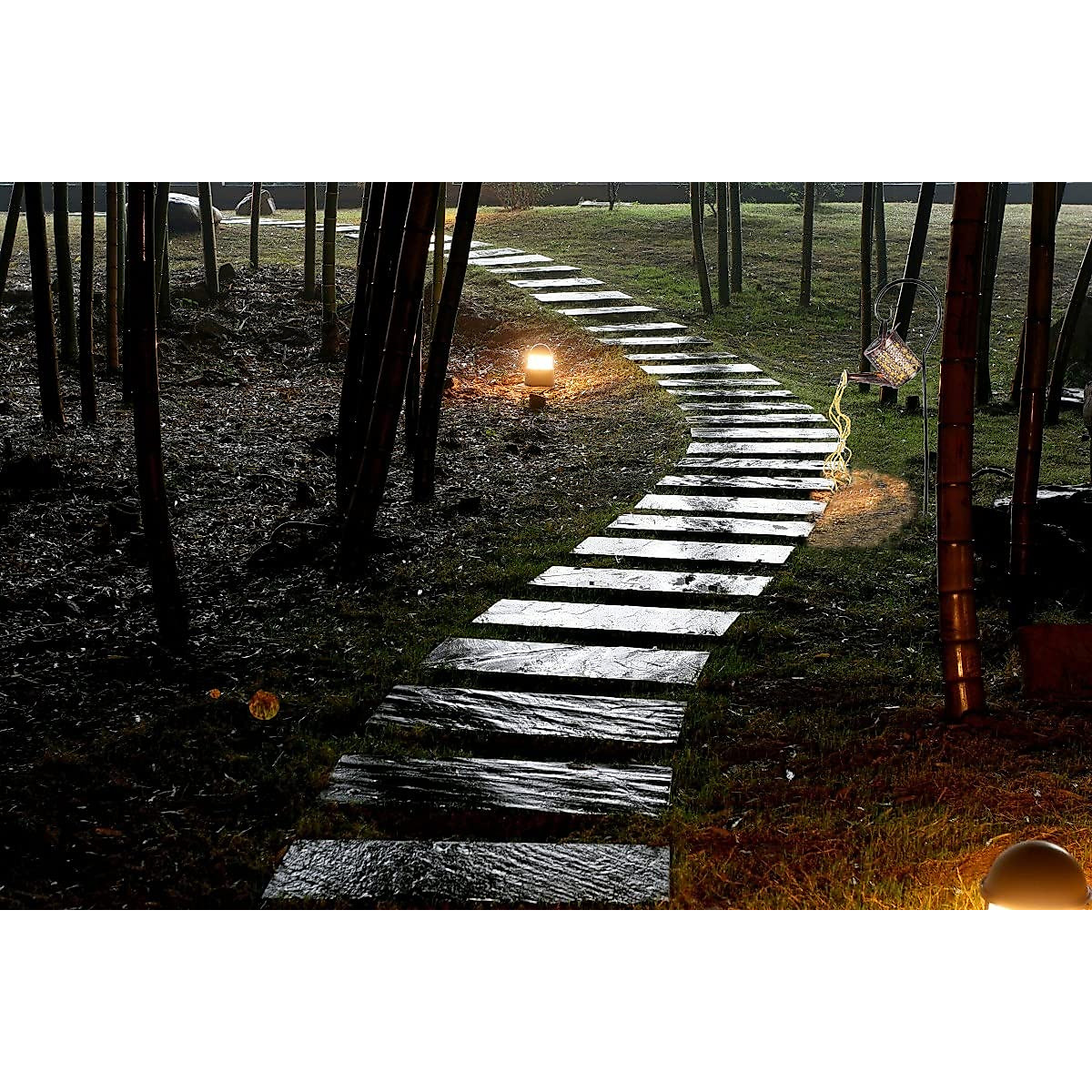 Art Light LED Solar Lamp Outdoor Decoration Light Watering Can Garden Yard Decorative Stake Light Waterproof IP55 with Installed Light String