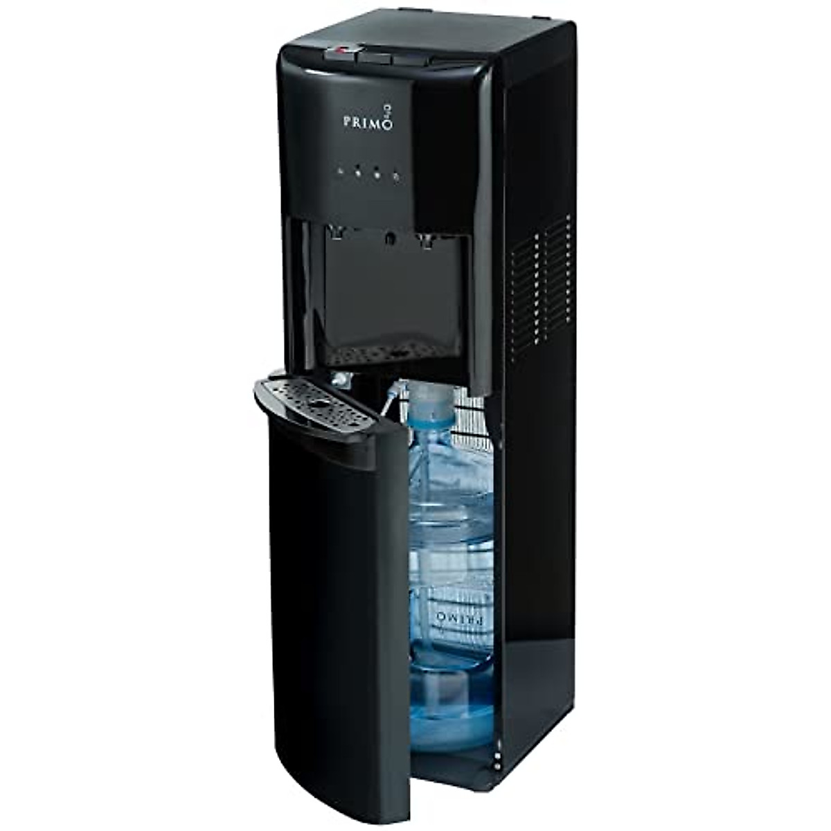 Primo Bottom-Loading Water Dispenser - 2 Temp (Hot-Cold) Water Cooler Water Dispenser for 5 Gallon Bottle w/Child-Resistant Safety Feature, Black
