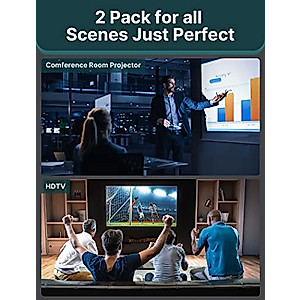 JSAUX 4K DisplayPort to HDMI Adapter 2-Pack, DP PC to HDMI Monitor Converter Video UHD 2K@120Hz,4K@30 DP to HDTV Male to Female Uni-Directional Adapter Compatible for Dell, Lenovo, HP,GPU, AMD -Grey