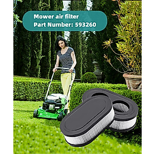 Generic startzeal 593260 Mower Air Filter Replacement 4247 5432 625 09P00 09P702 550E 500EX 550EX 575EX Mower Series Engine